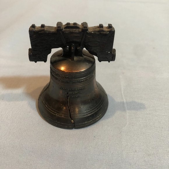 Accents | Miniature Metal Liberty Bell Bell Pass Stow Collectible ...